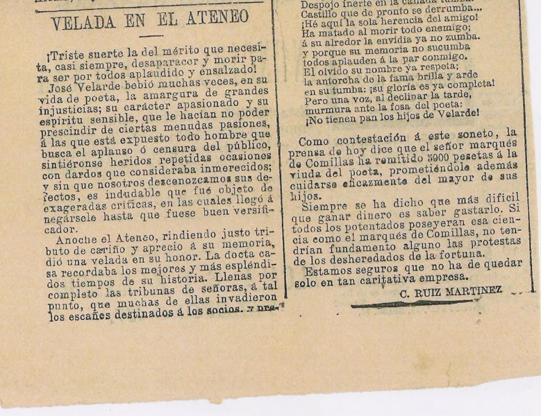 José Velarde Yusti: junio 2019